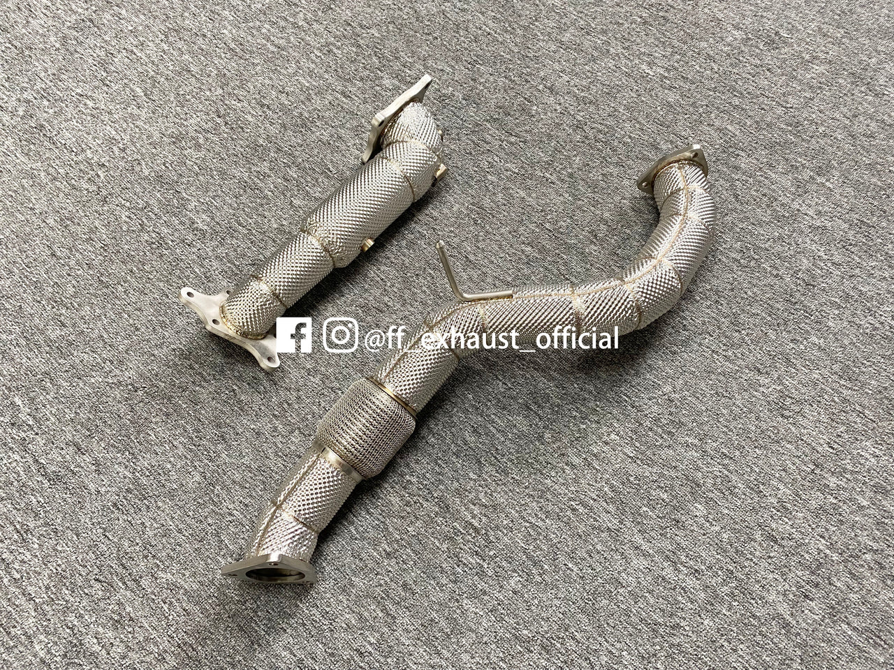 Honda FK8/FL5 Civic Type R Downpipe & Front pipe – FF Exhaust Shop