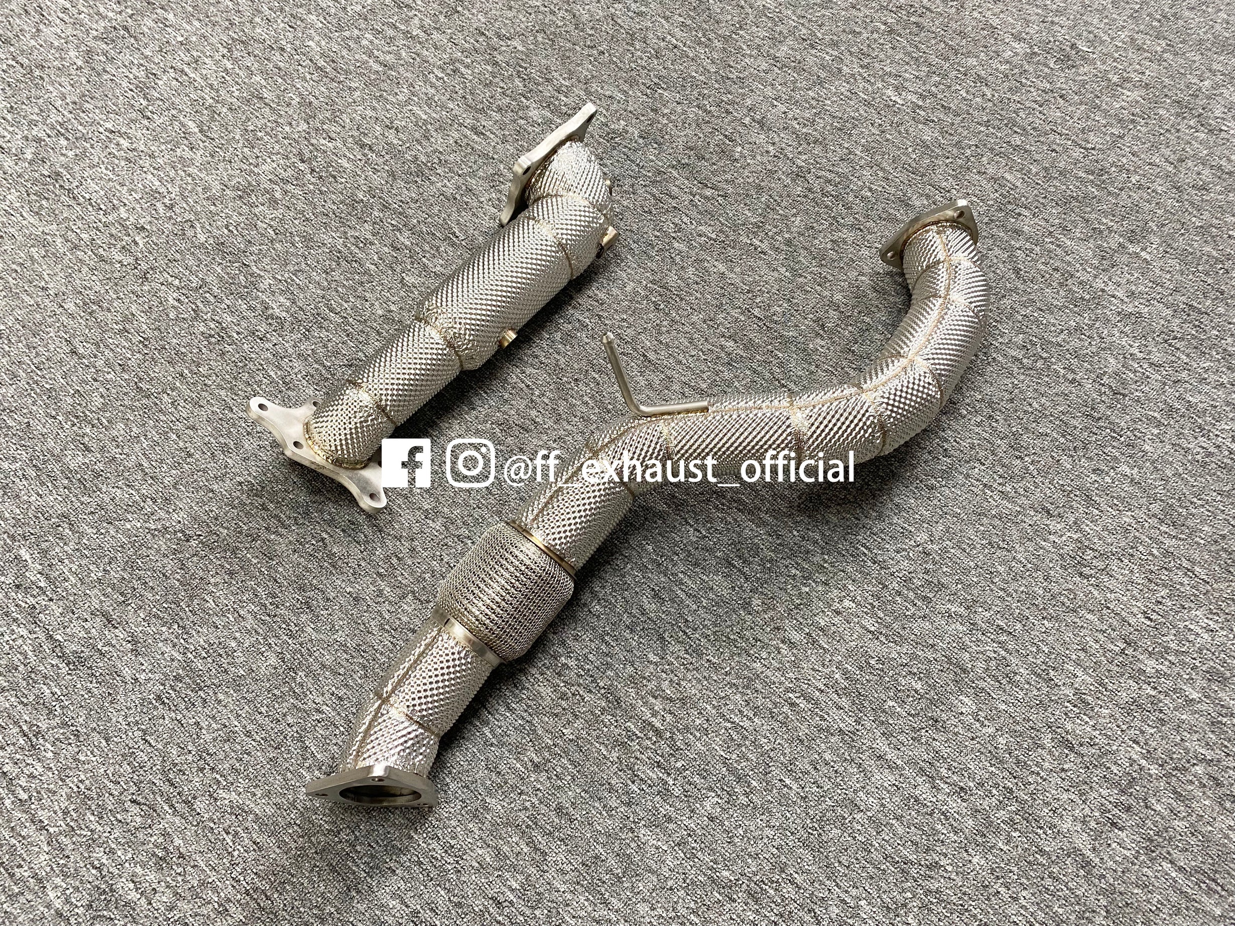 Honda FK8/FL5 Civic Type R Downpipe & Front pipe – FF Exhaust Shop