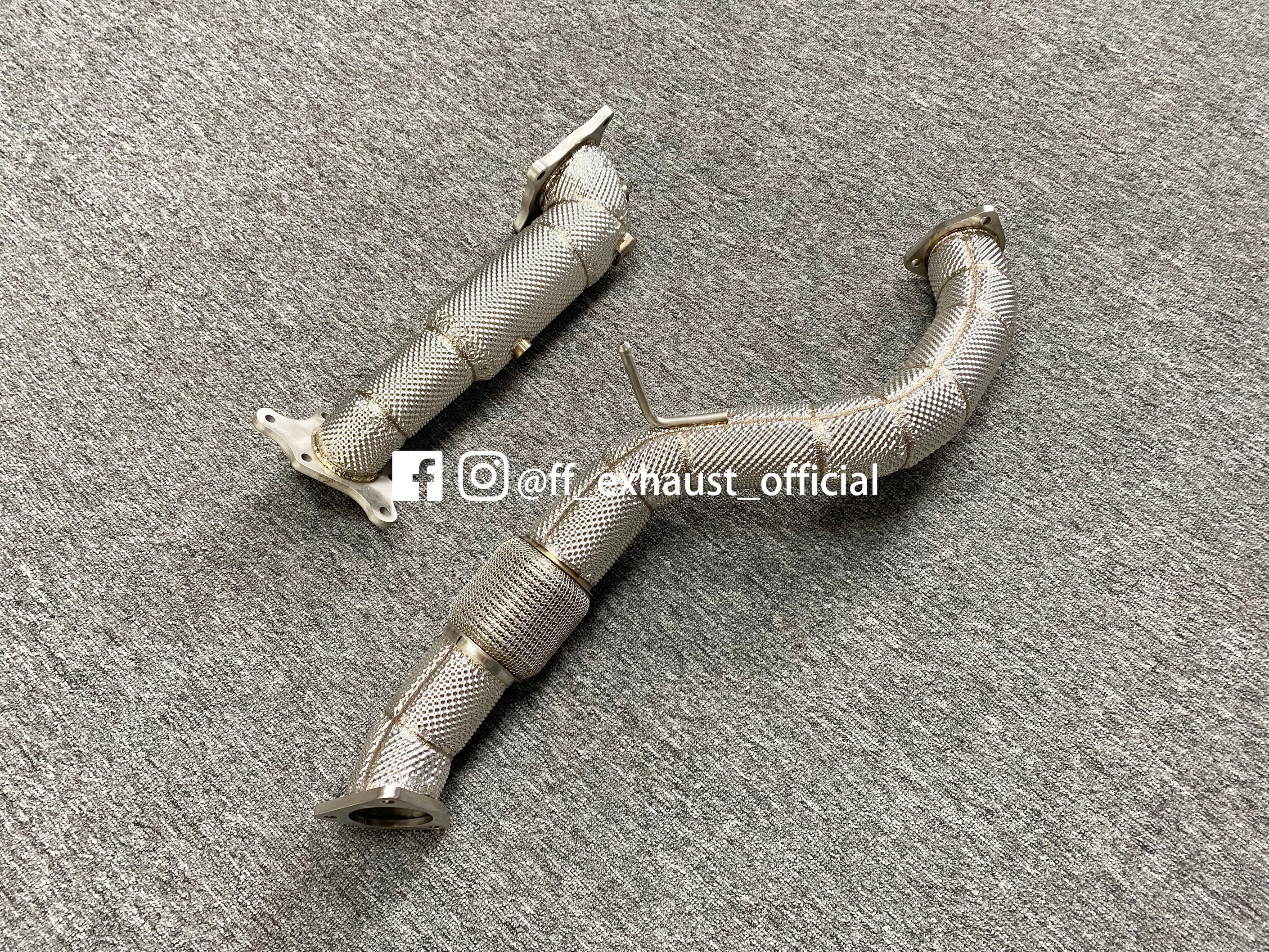Honda FK8/FL5 Civic Type R Downpipe & Front pipe – FF Exhaust Shop