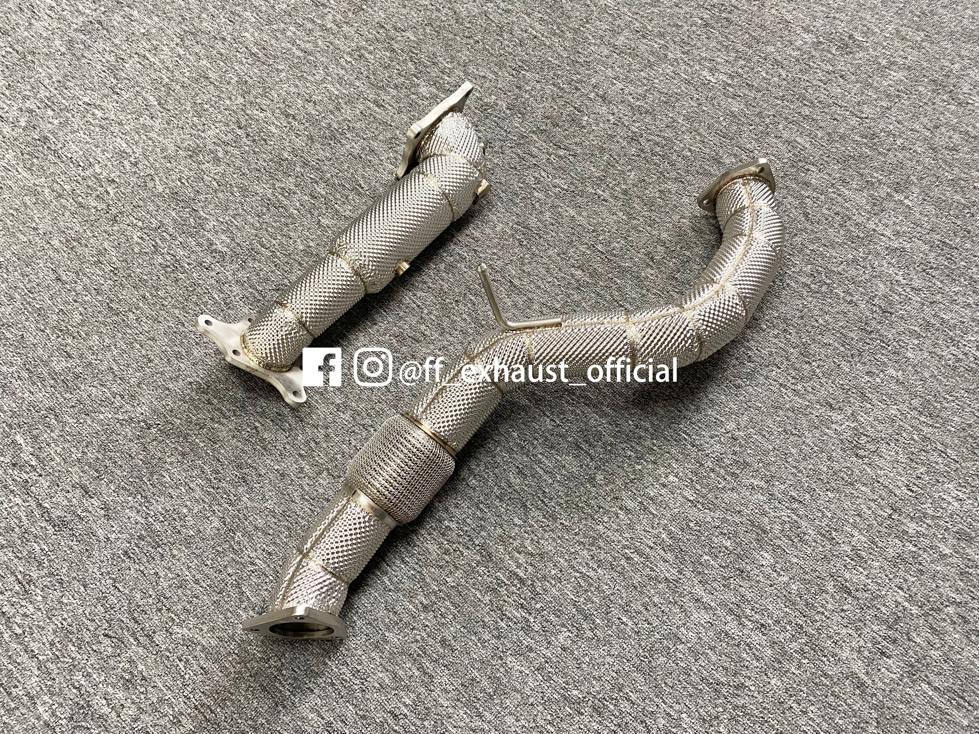 Honda FK8/FL5 Civic Type R Downpipe & Front pipe – FF Exhaust Shop